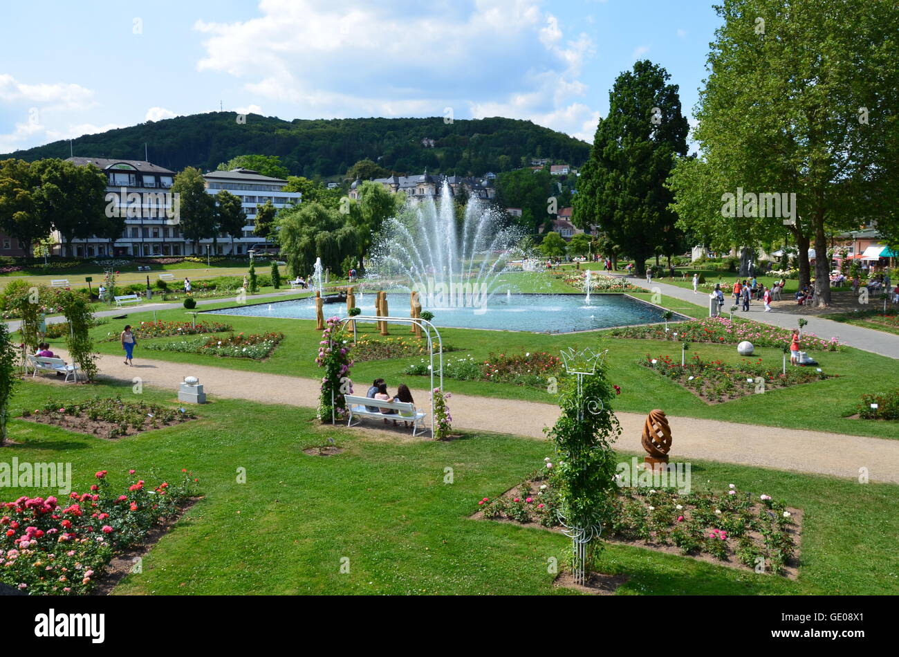 Geography Travel Germany Bavaria Bad Kissingen Spa Gardens