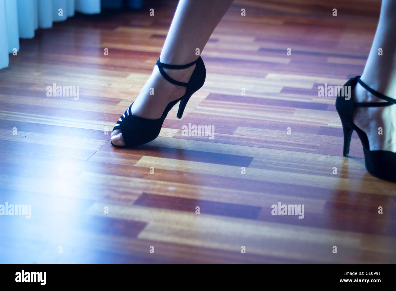 Female ballroom, standard, sport dance, latin and salsa dancer feet and ...