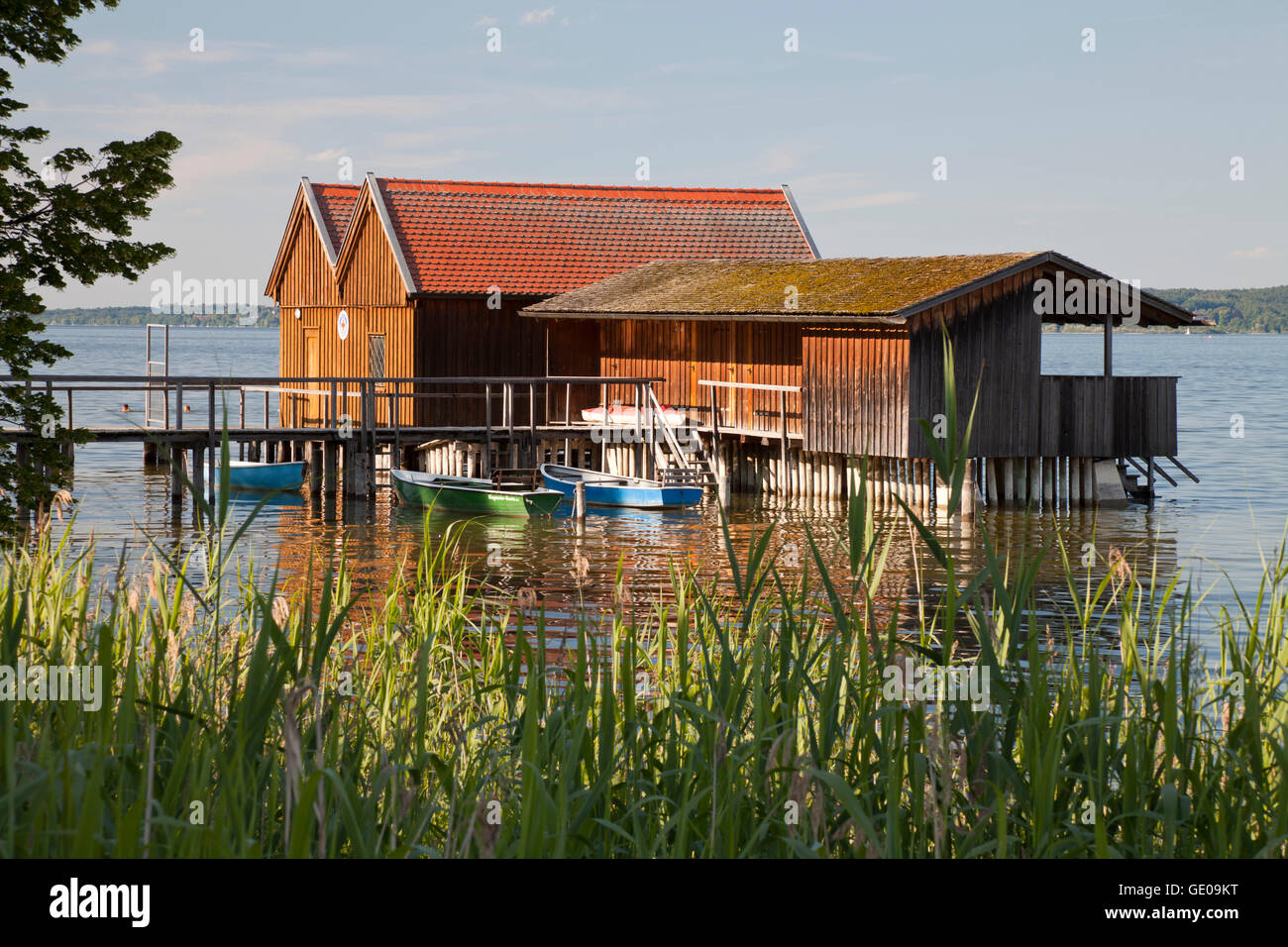 geography / travel, Germany, Bavaria, Ammersee (Lake Ammer), Utting ...
