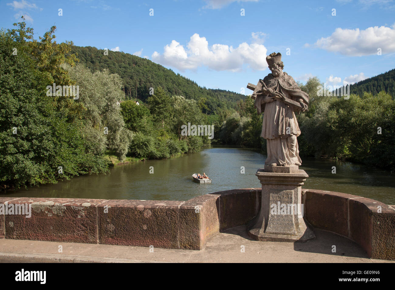 geography / travel, Germany, Baden-Wuerttemberg, Gamburg, Tauber bridge ...