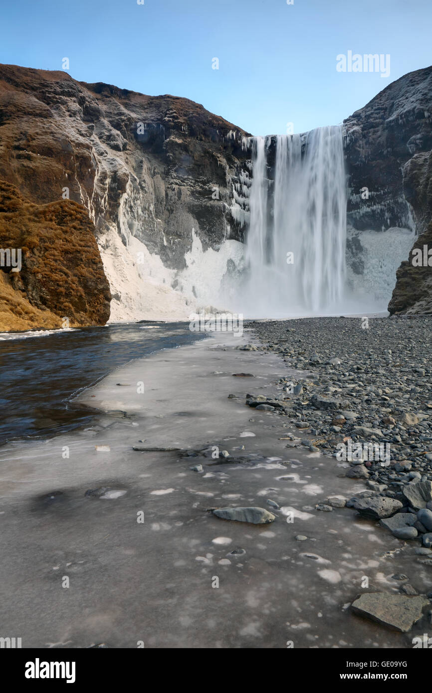 geography / travel, Iceland, Southern Iceland, Skoga, Skogafoss ...