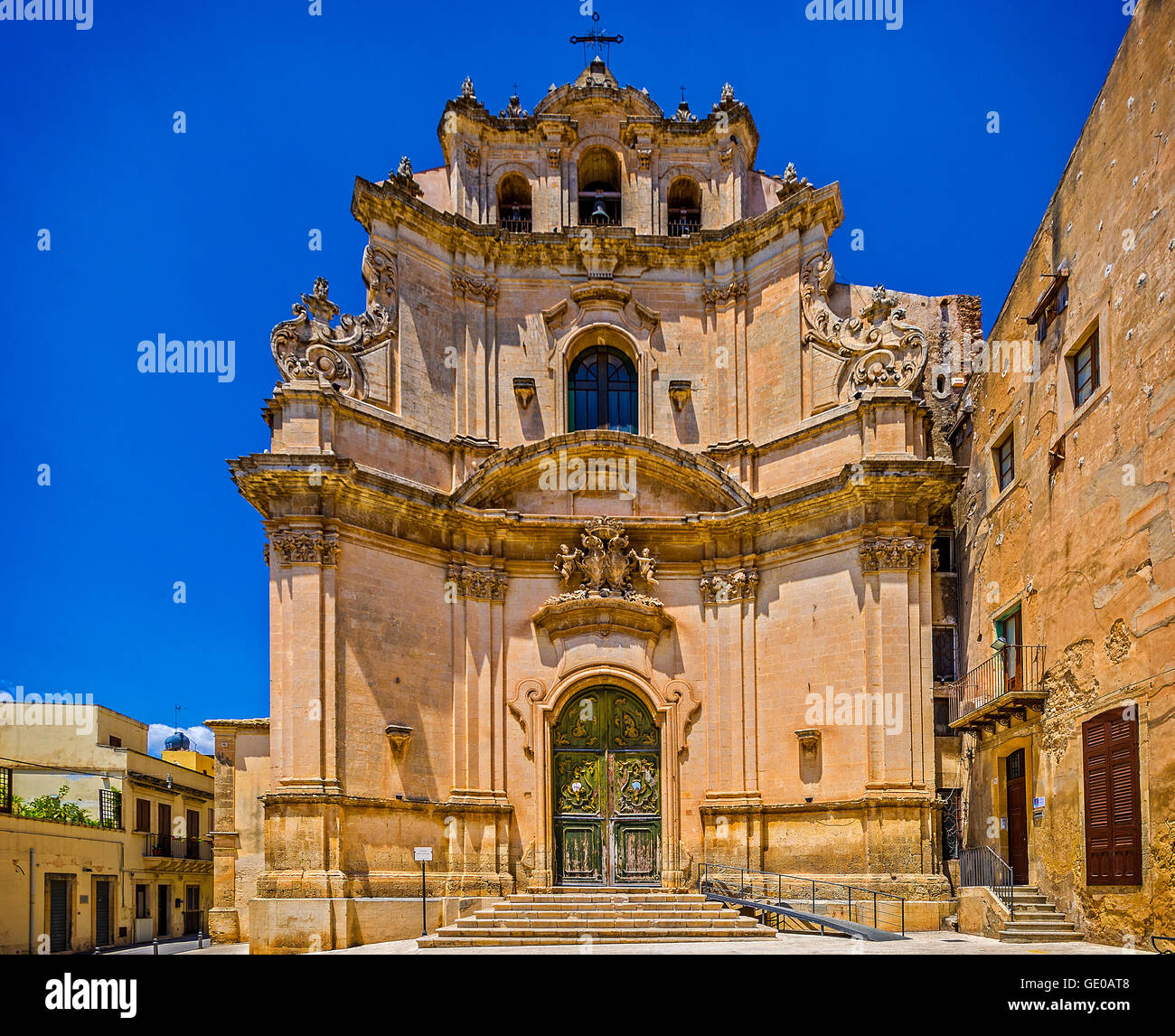 Italy Sicily Noto Church of Carmine Stock Photo - Alamy