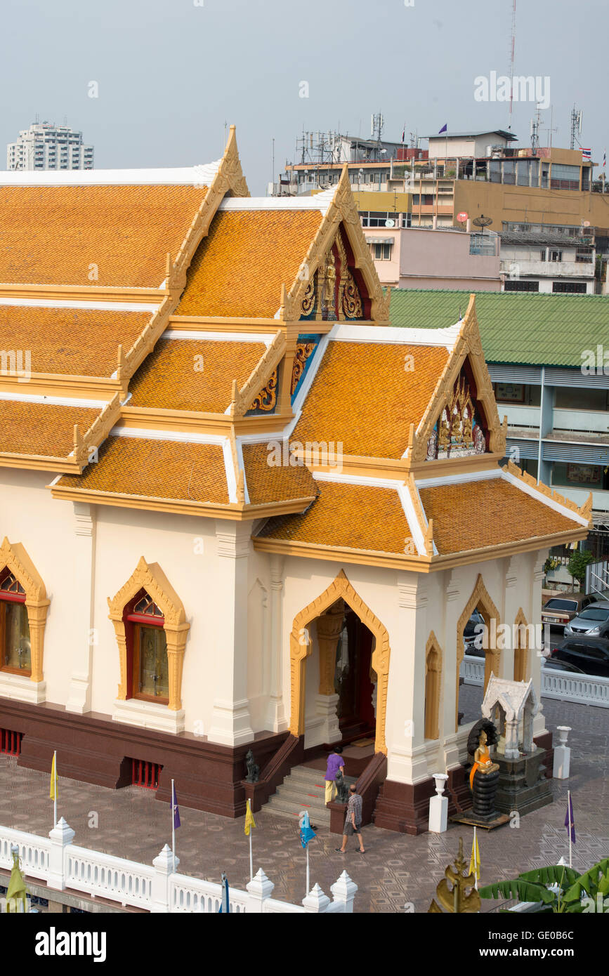 The Temple Wat Traimit in the China Town of Bangkok in Thailand in ...
