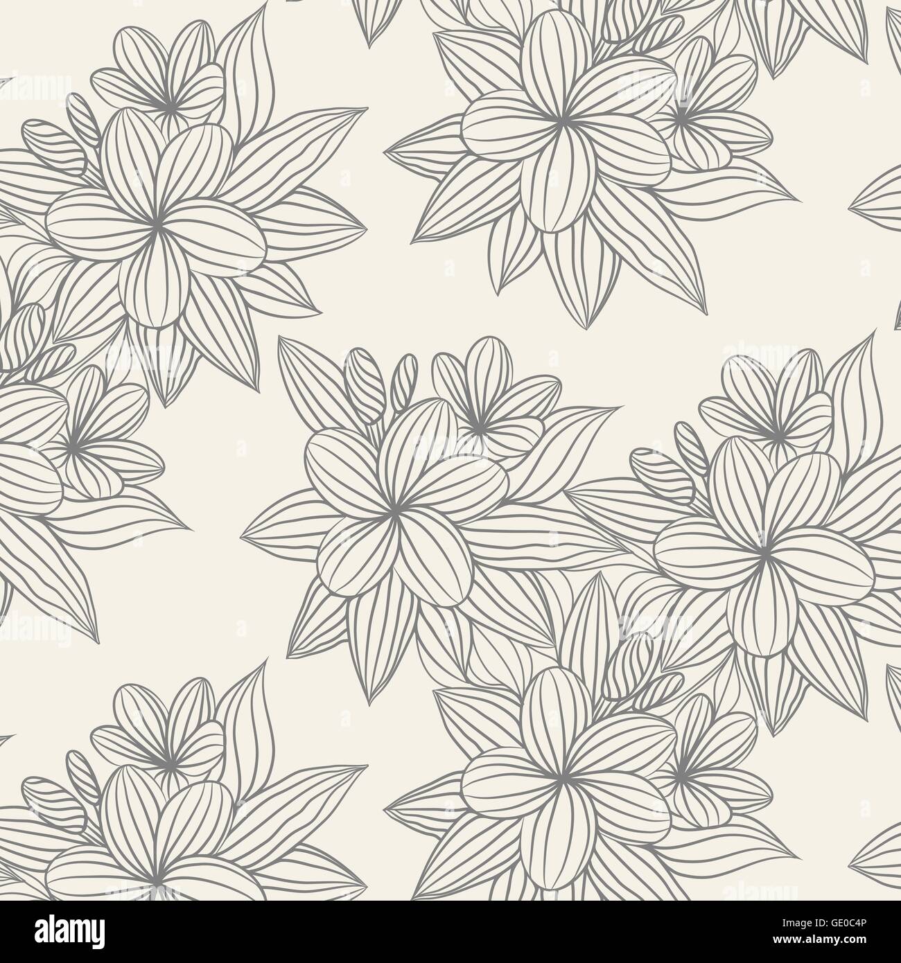 Seamless floral pattern vector Stock Vector Image & Art - Alamy