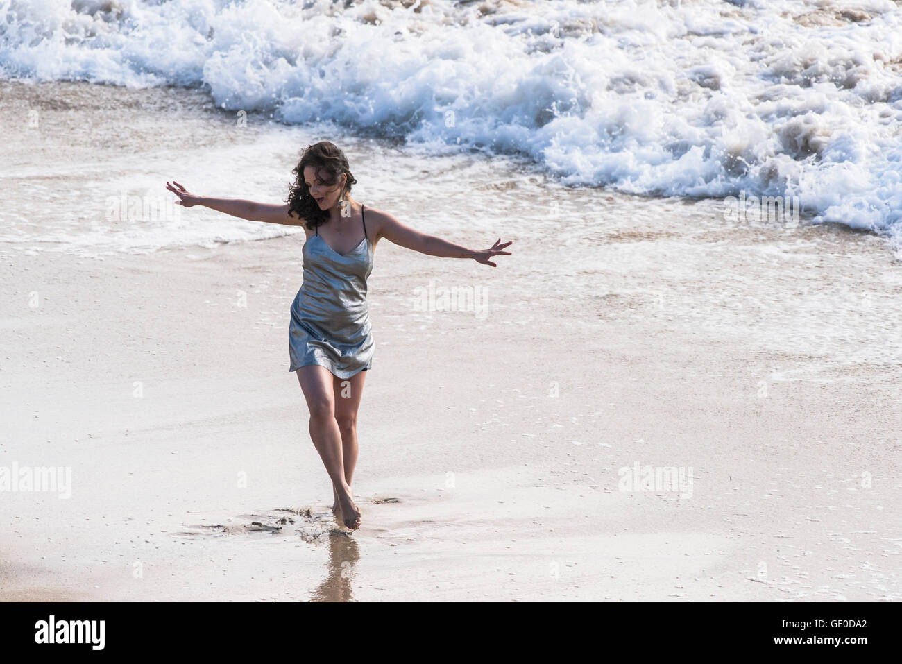Dancing Alone On The Beach