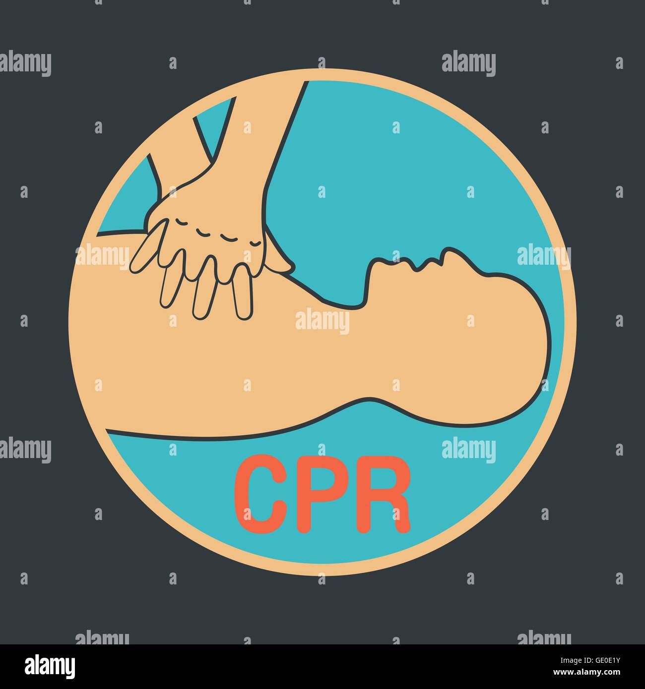Cpr illustration hi-res stock photography and images - Alamy