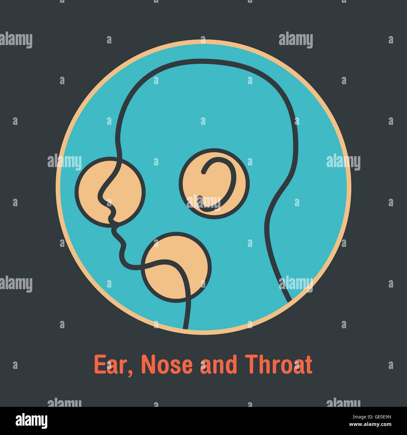 ear nose and throat logo vector Stock Vector Image & Art - Alamy
