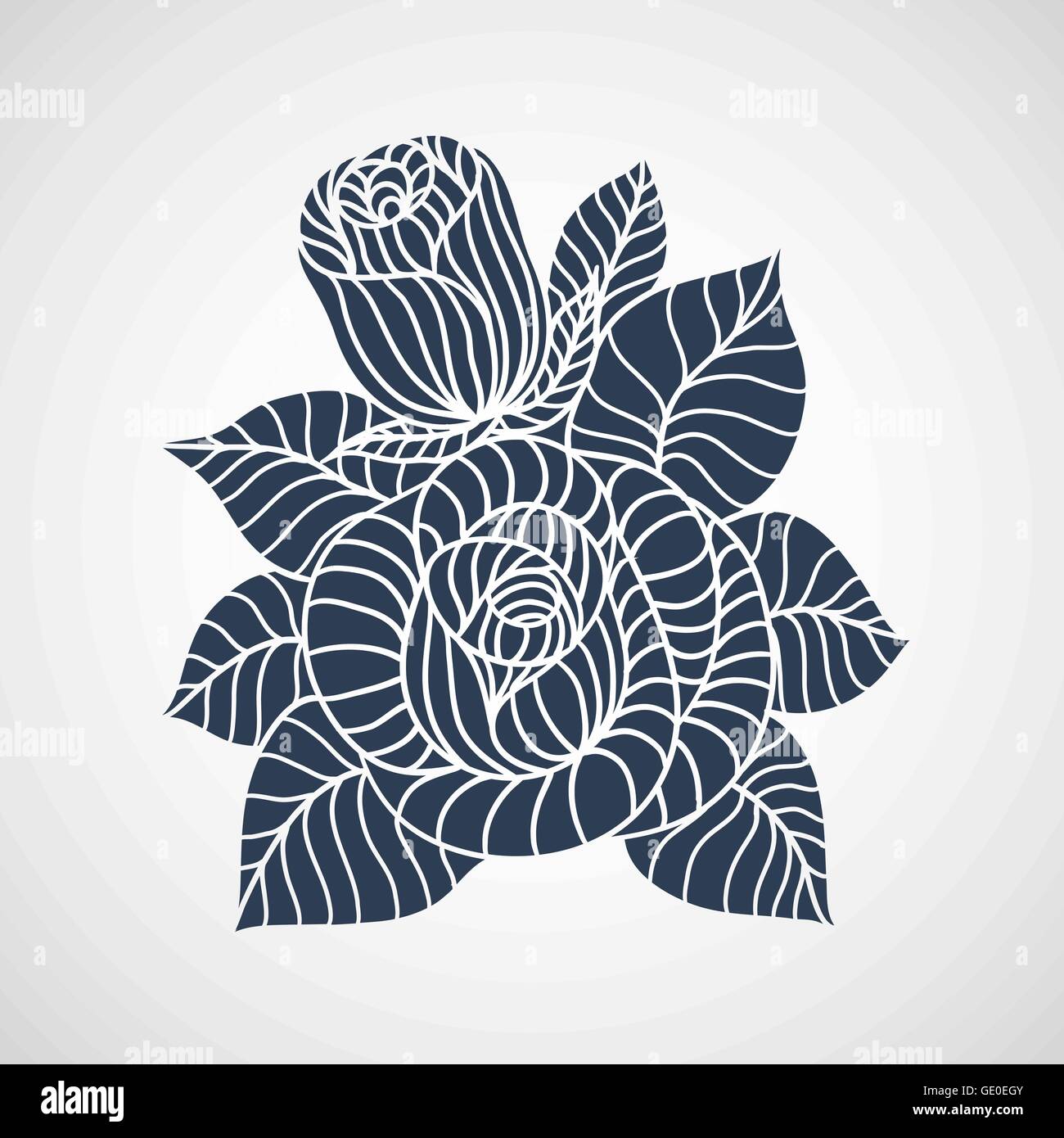 flower tattoo vector Stock Vector Image & Art - Alamy