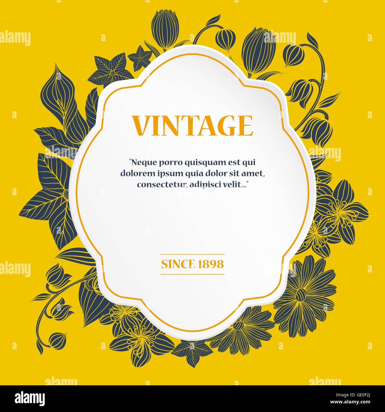 Vintage vector card Stock Vector Image & Art - Alamy