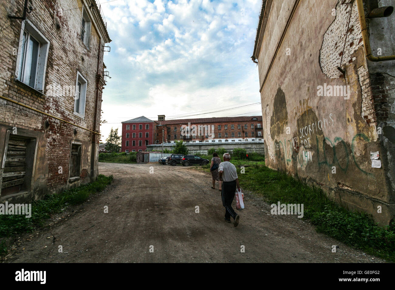 old factory architecture Stock Photo - Alamy