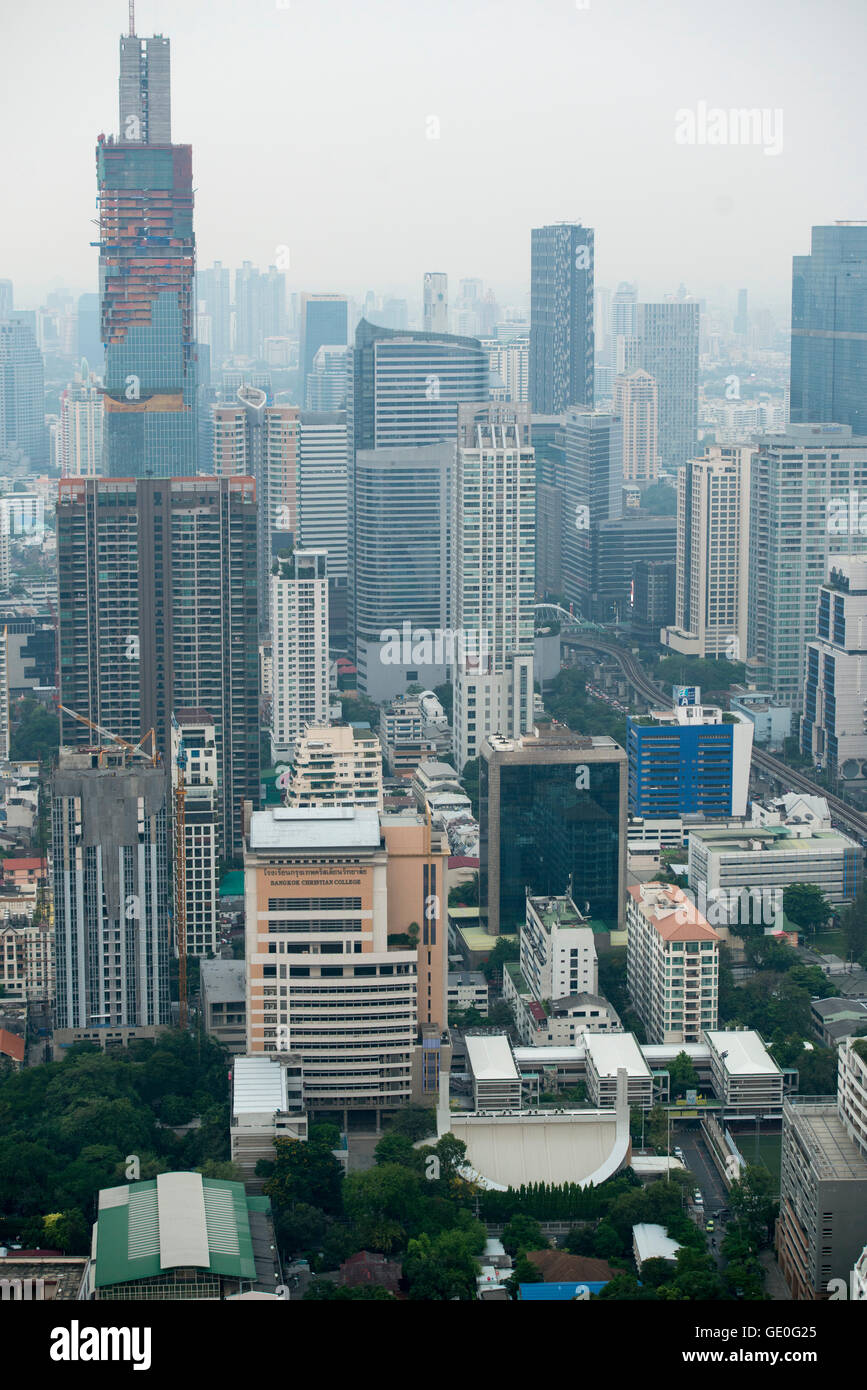 The Skyline view from the Sky Bar at the Riverside Aerea in the city of ...