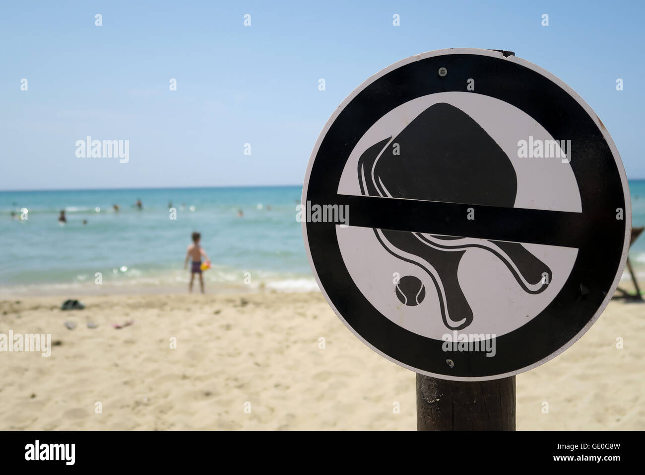 Rackets on beach hi-res stock photography and images - Alamy