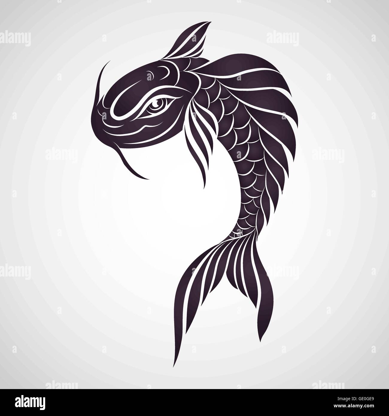 koi fish tattoo Stock Vector Image & Art - Alamy