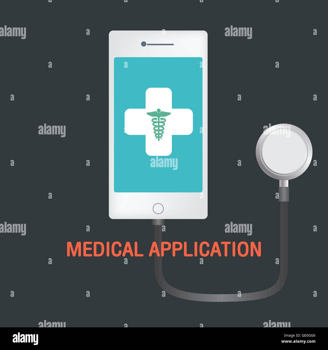 medical application logo vector Stock Vector Image & Art - Alamy