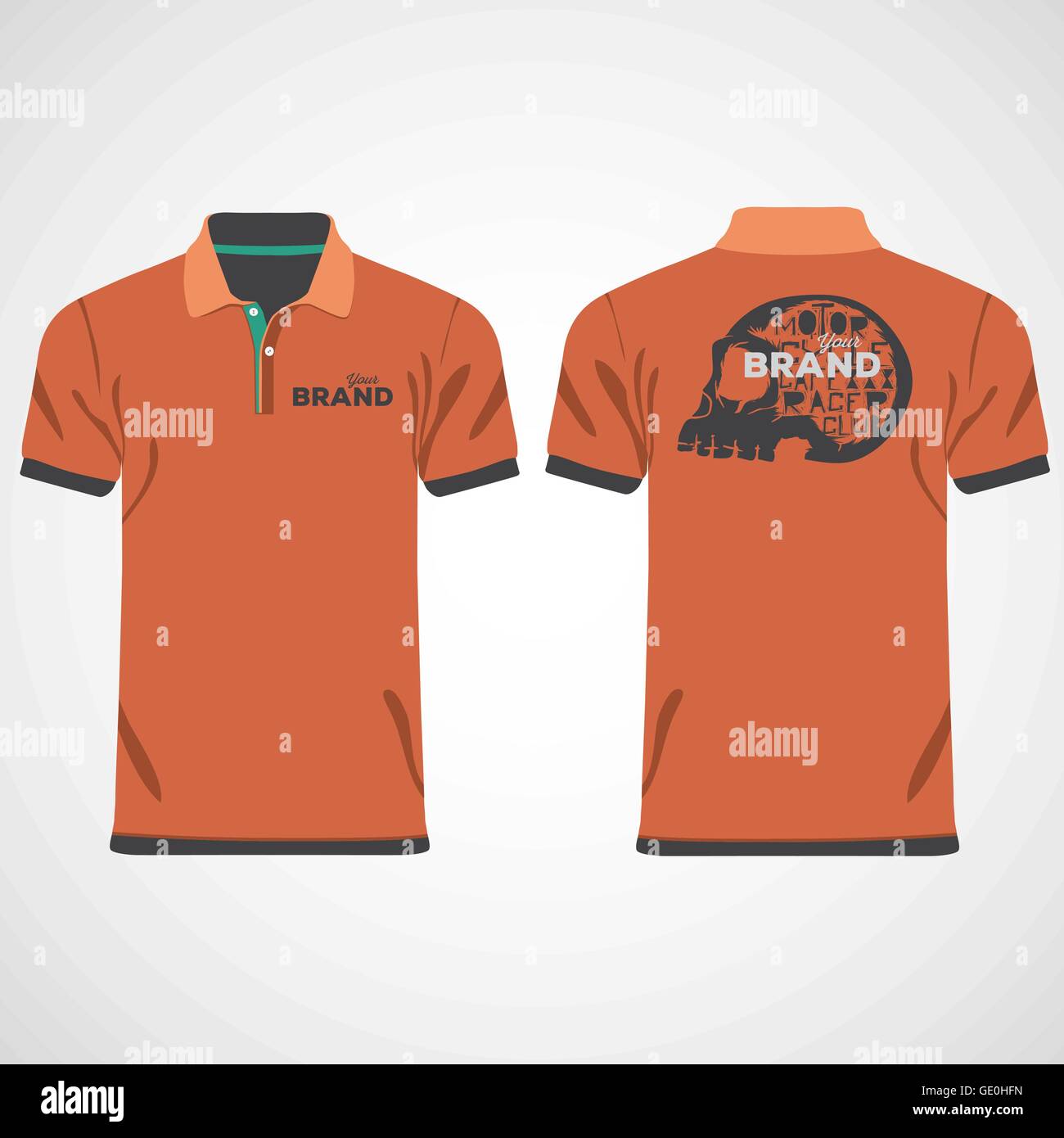 Color men polo shirts. Design template. Vector illustration Stock ...
