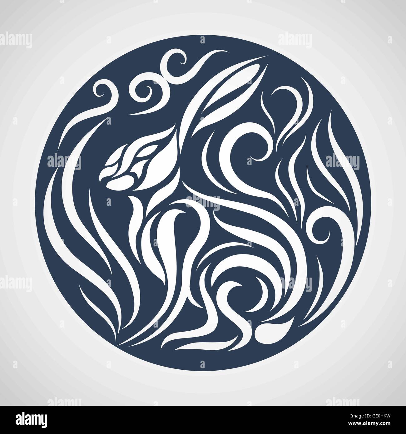 Rabbit logo vector Stock Vector Image & Art - Alamy