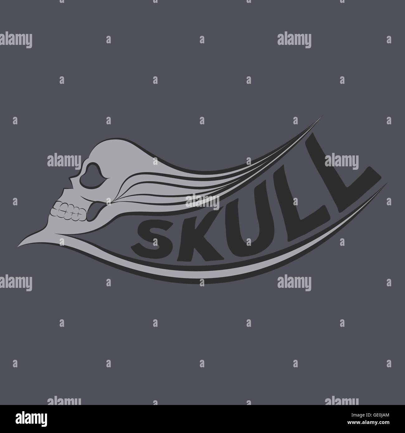 Skull logo vector Stock Vector Image & Art - Alamy