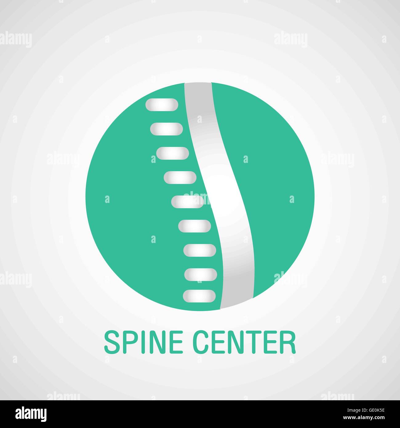 Spine center logo vector hi-res stock photography and images - Alamy