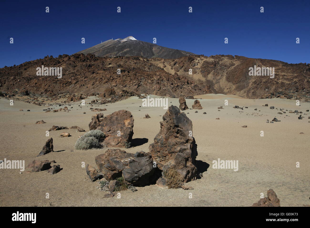 The Volcano Teide on the Island of Tenerife on the Islands of Canary ...