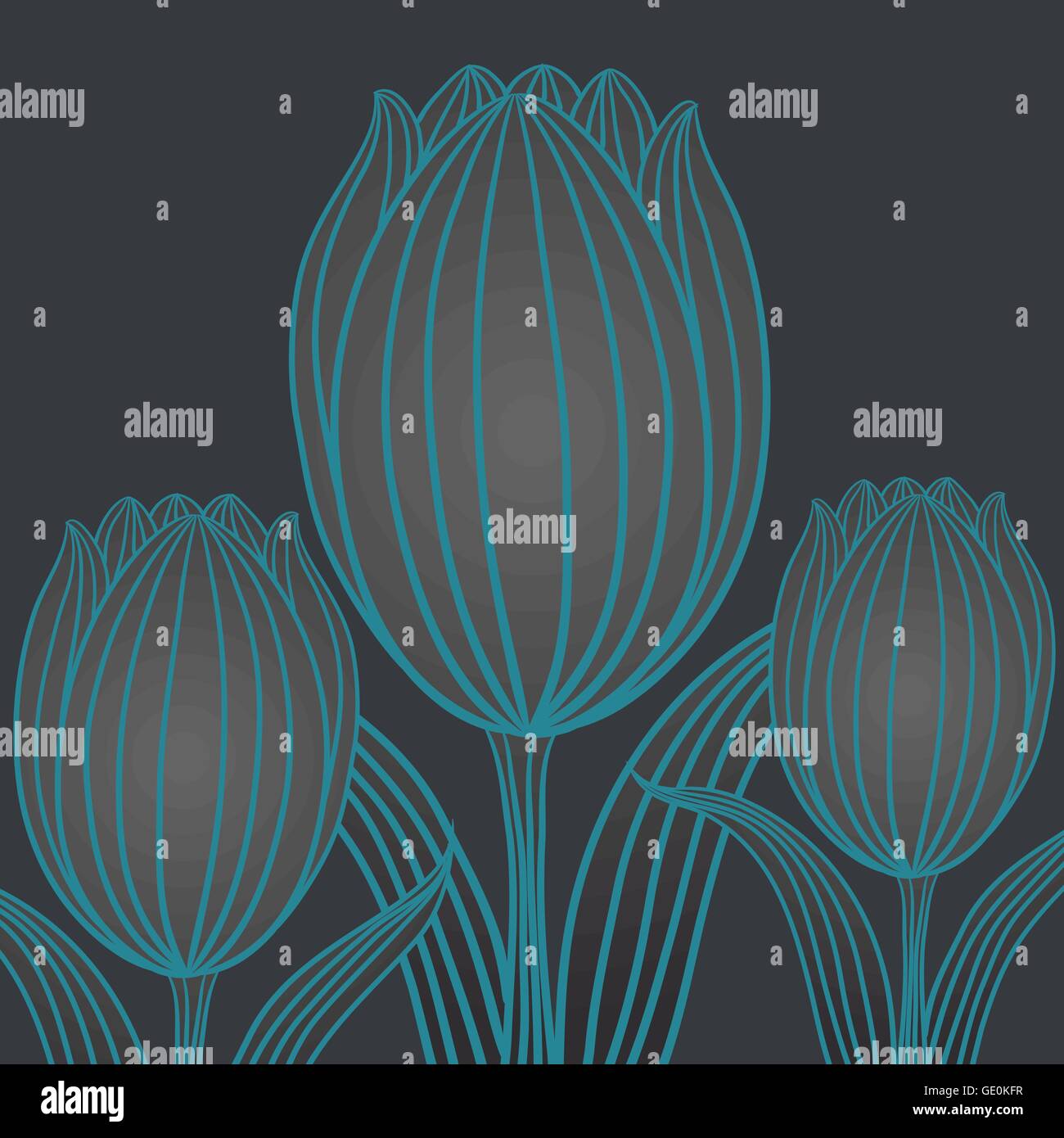 flower vintage vector Stock Vector Image & Art - Alamy