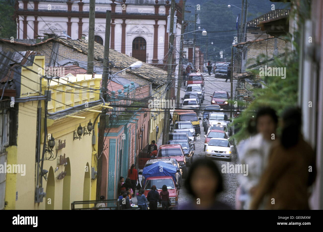 the Village of Santa Rosa de Copan in Honduras in Central America Stock ...