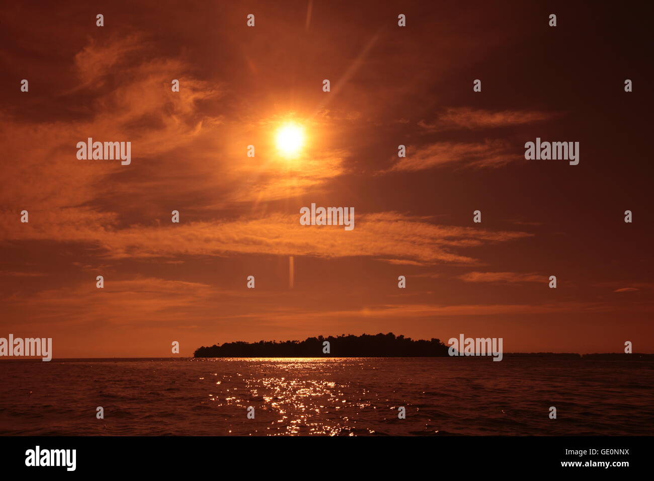 a Island on the coast near the city of Bandar seri Begawan in the ...