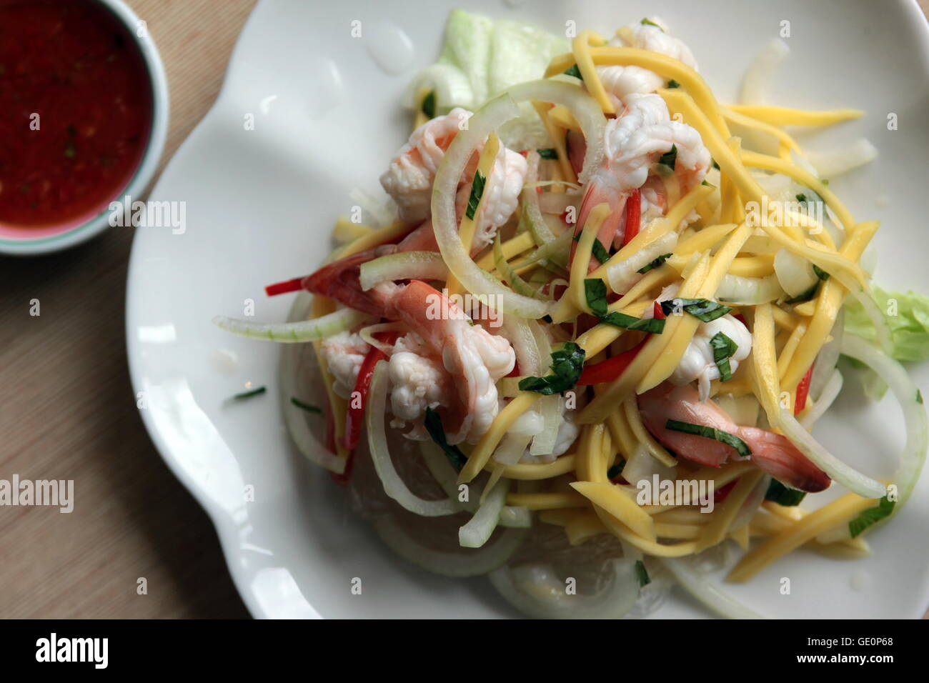 asian food in a restaurant in the city centre in the city of Bandar ...