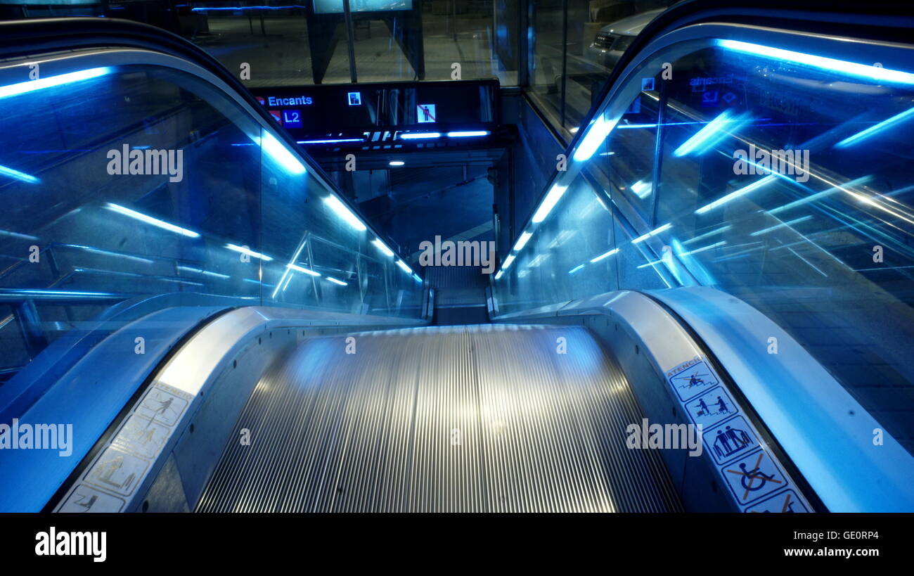 Blue subway hi-res stock photography and images - Alamy