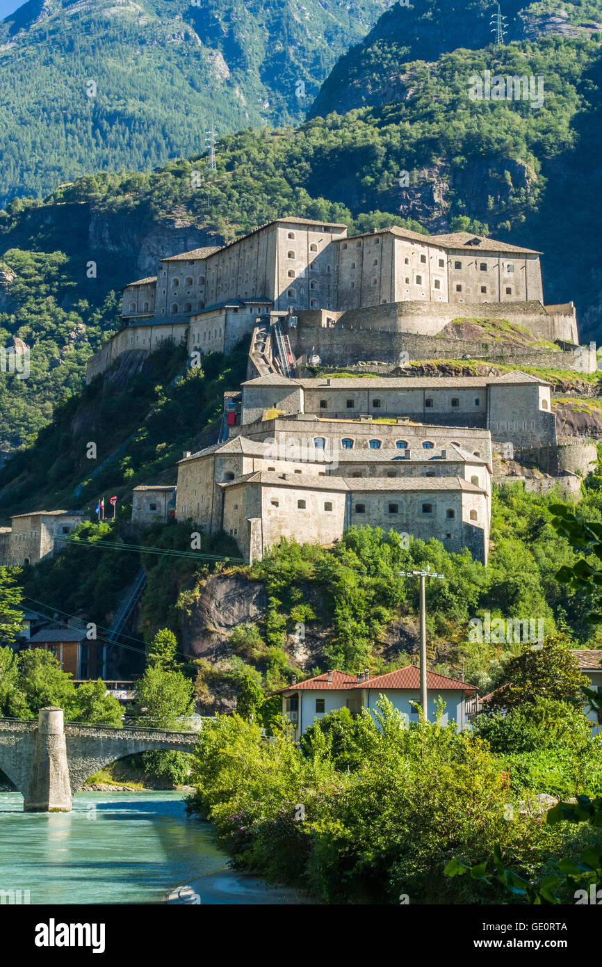 Forte di Bard (Bard Fort), a 19th Century fortified complex built by ...