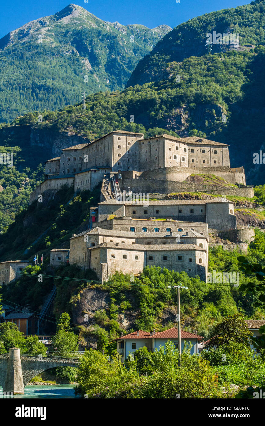Forte di Bard (Bard Fort), a 19th Century fortified complex built by ...