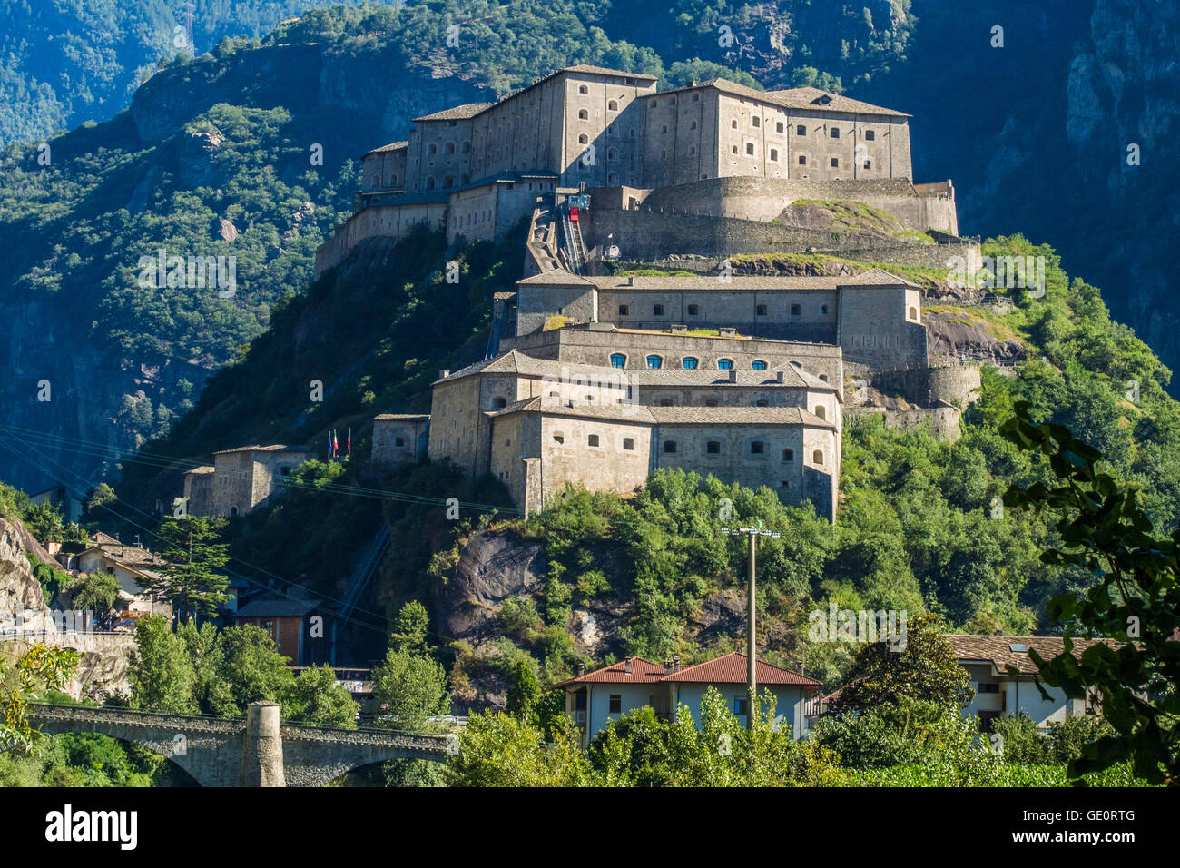 Forte di Bard (Bard Fort), a 19th Century fortified complex built by ...