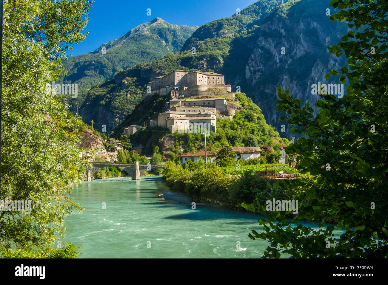 Forte di Bard (Bard Fort), a 19th Century fortified complex built by ...