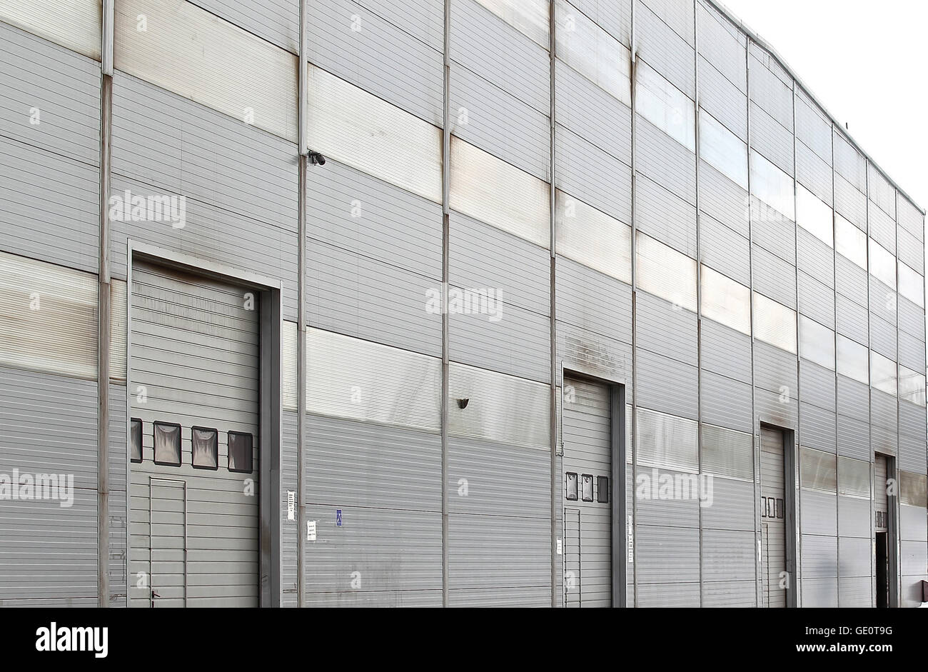 prospect of a modern building of the panels of the industrial plant ...