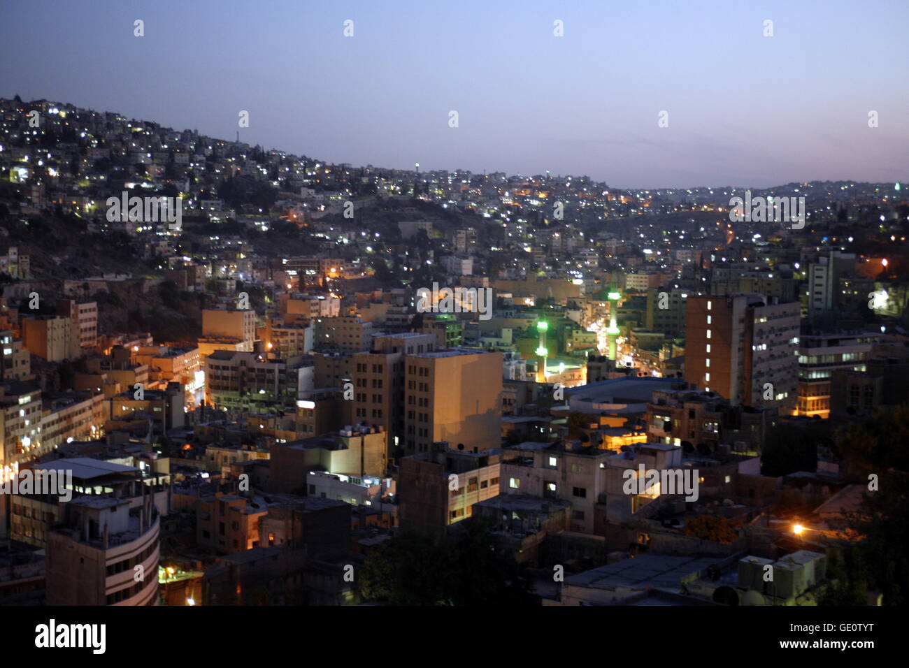 The City Centre of the City Amman in Jordan in the middle east Stock ...