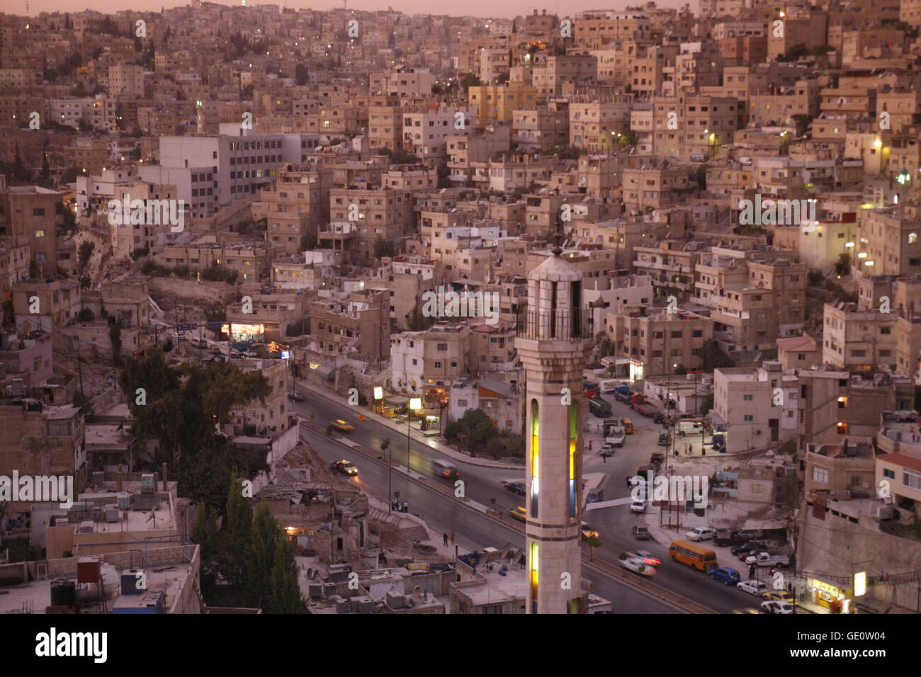 The City Centre of the City Amman in Jordan in the middle east Stock ...
