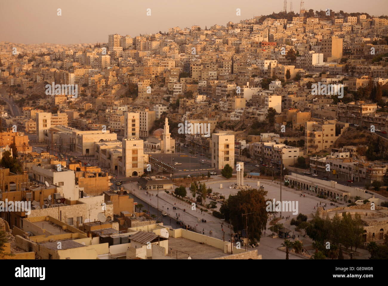 The City Centre of the City Amman in Jordan in the middle east Stock ...