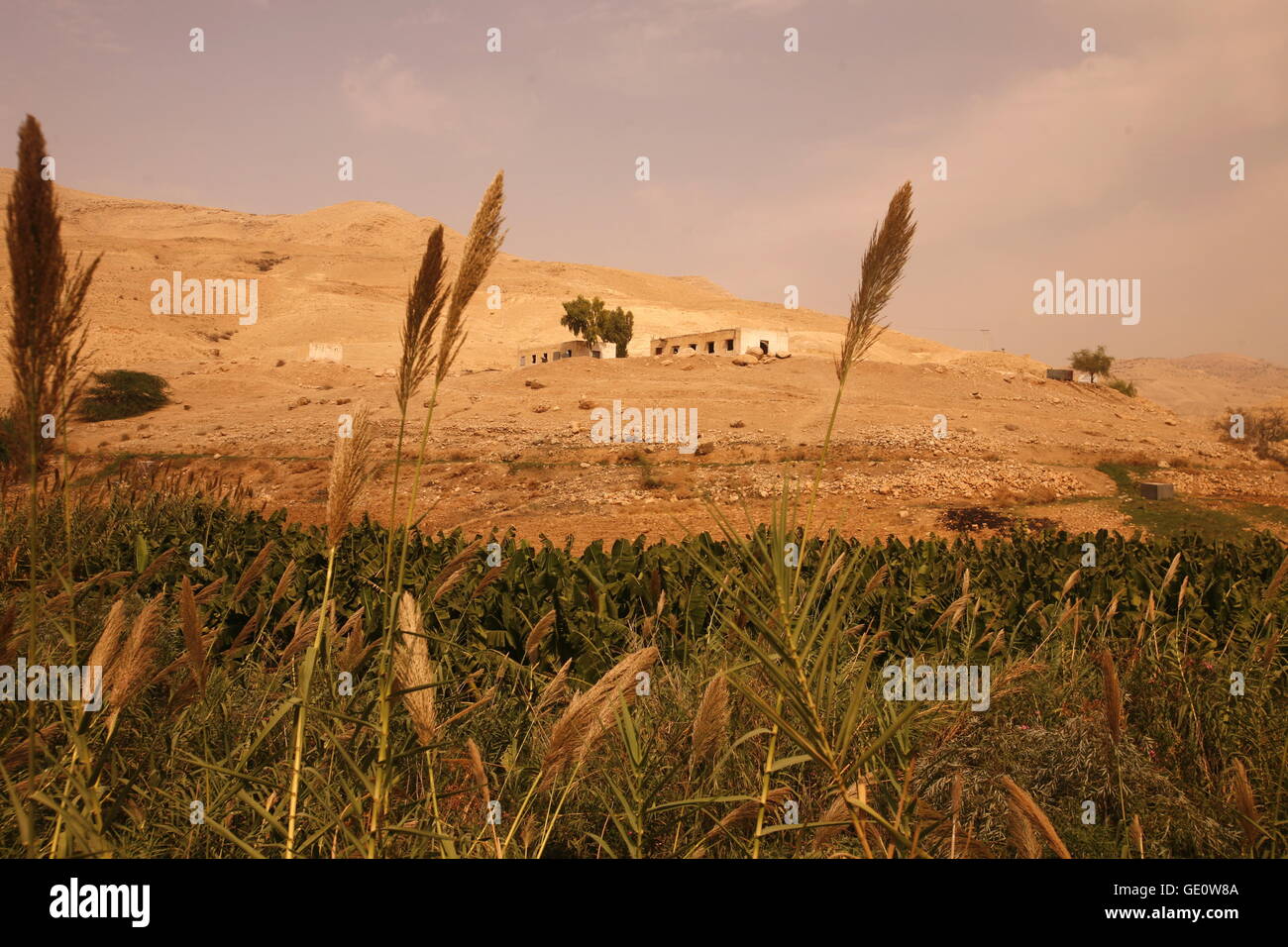 the Landscape near the City of Salt in Jordan in the middle east Stock ...