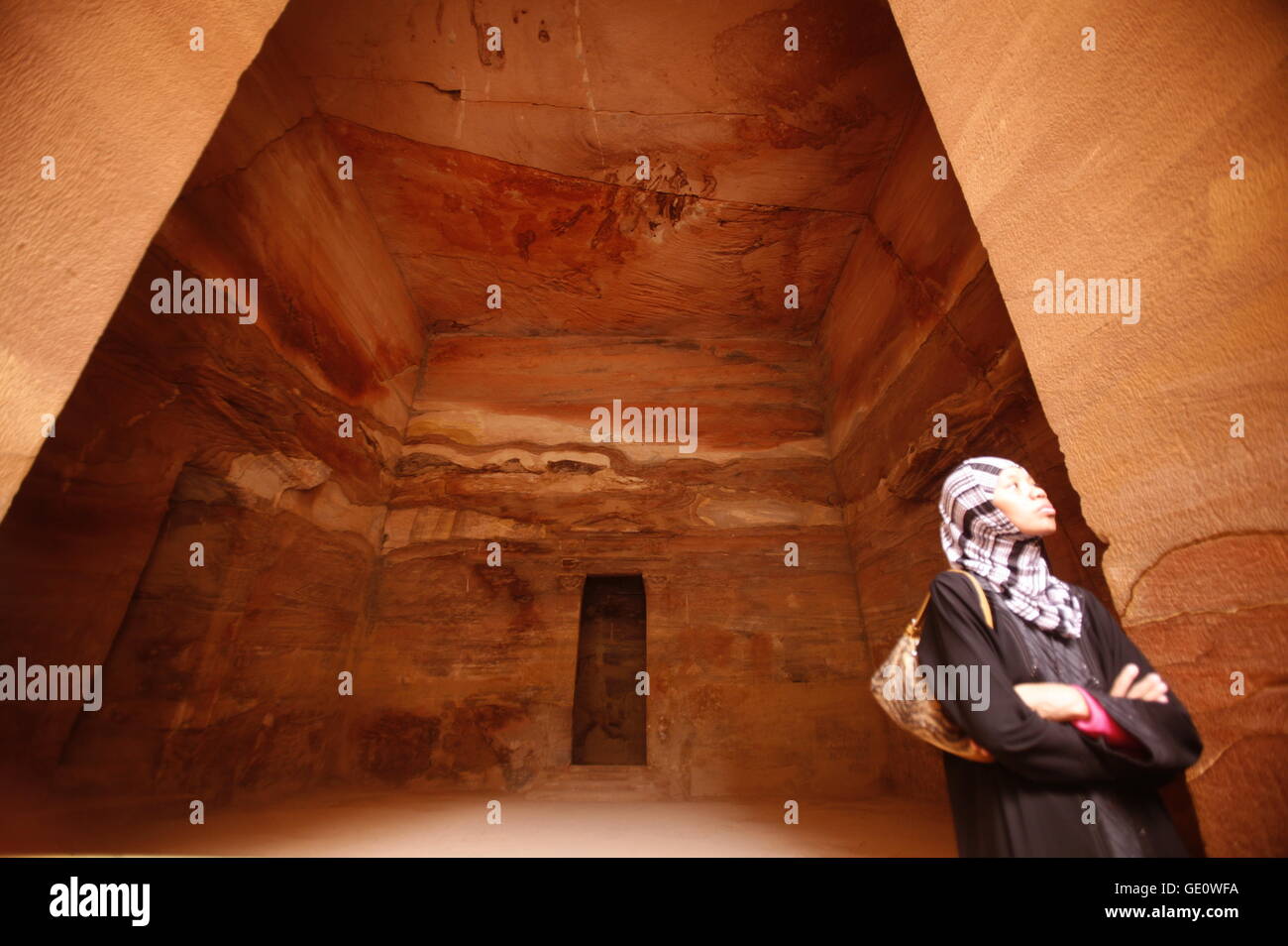 Inside treasury petra jordan hi-res stock photography and images - Alamy