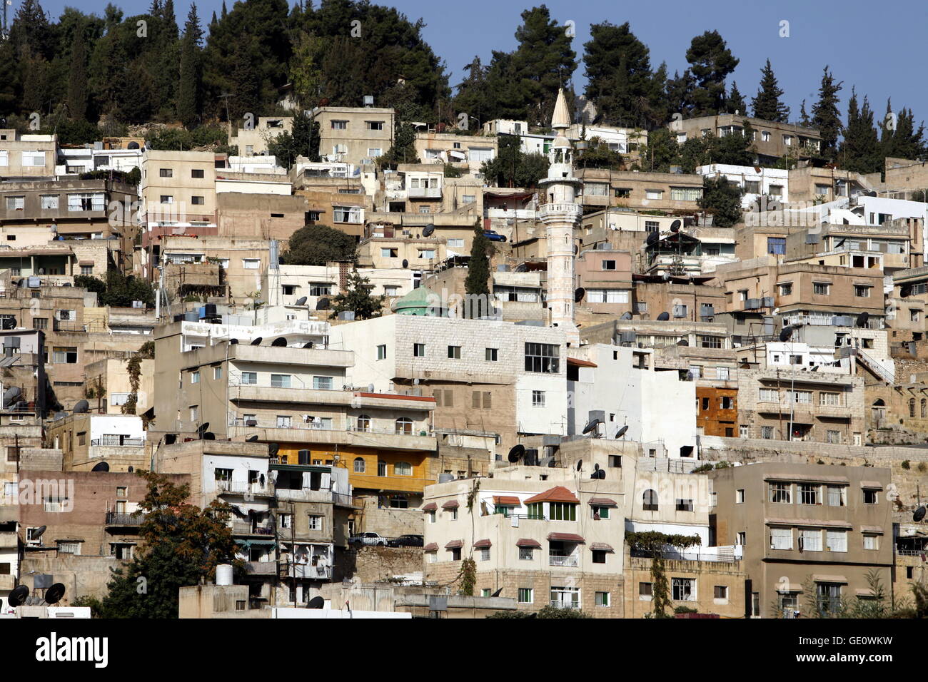 The City of Salt in the west of Amann in Jordan in the middle east ...