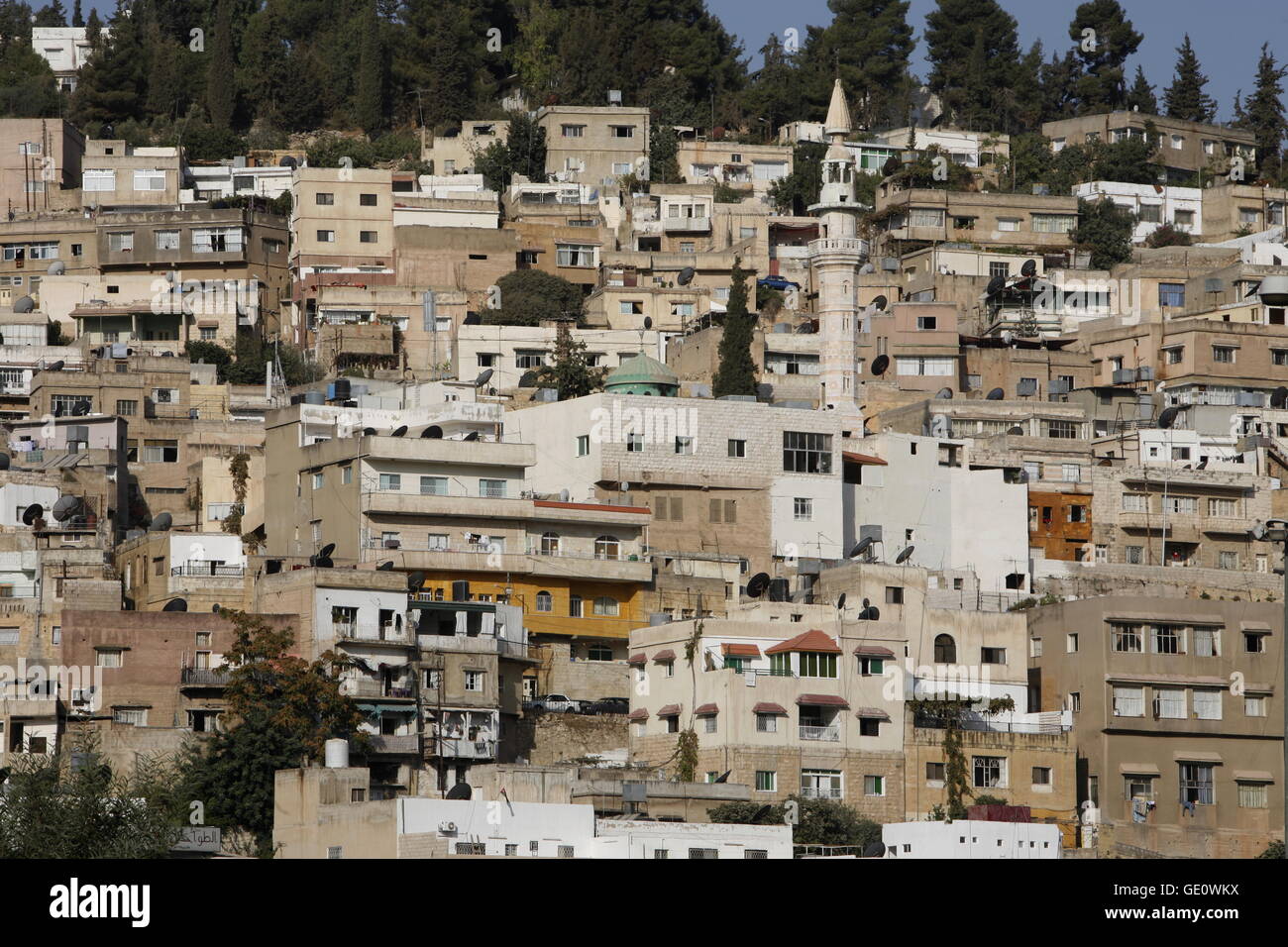 The City of Salt in the west of Amann in Jordan in the middle east ...