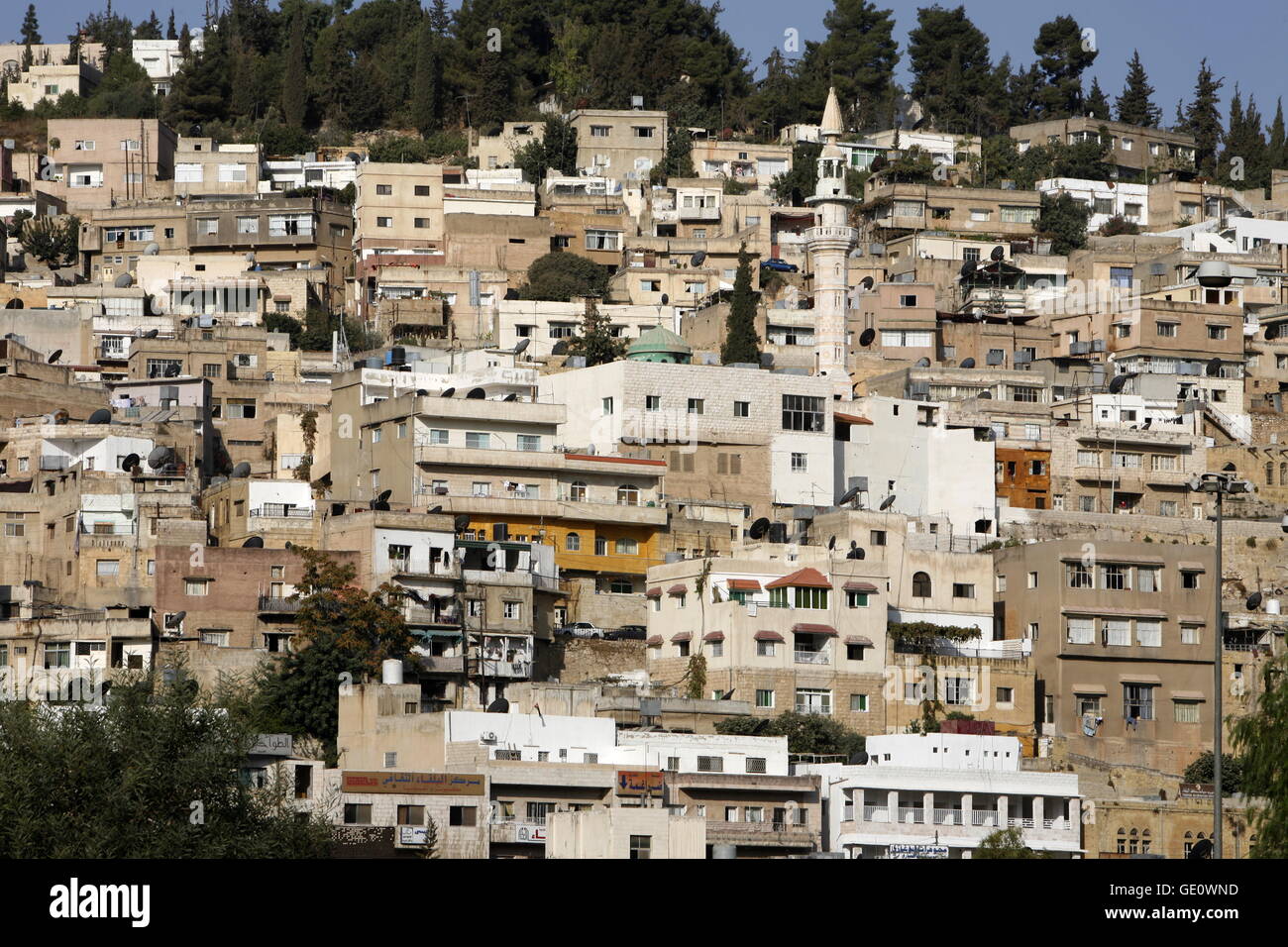 The City of Salt in the west of Amann in Jordan in the middle east ...