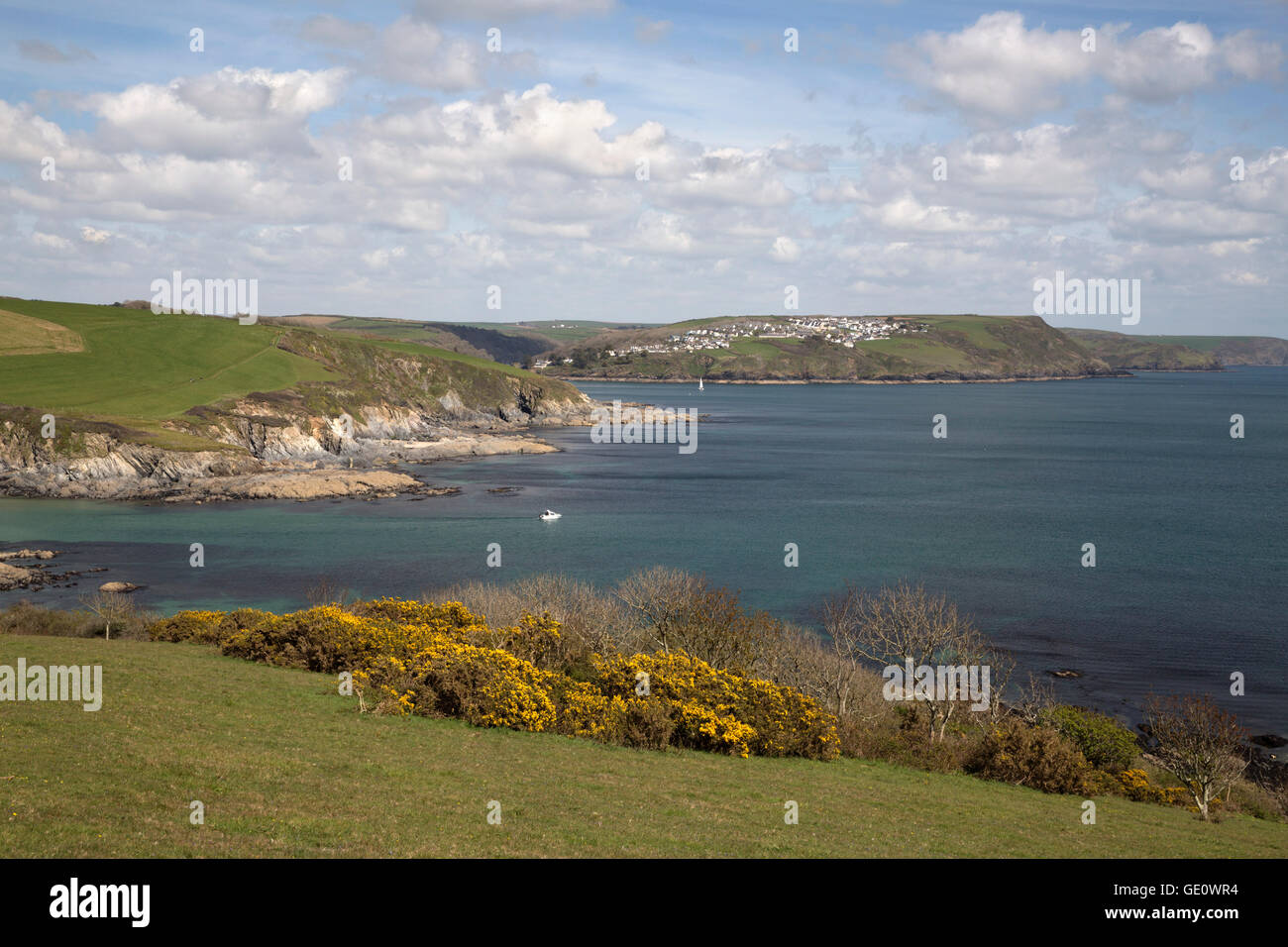 Coastline looking east to Polruan from Gribbin Head, Polperro Heritage ...