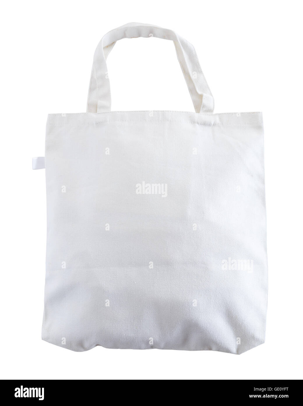 White tote bag isolated on white background Stock Photo - Alamy