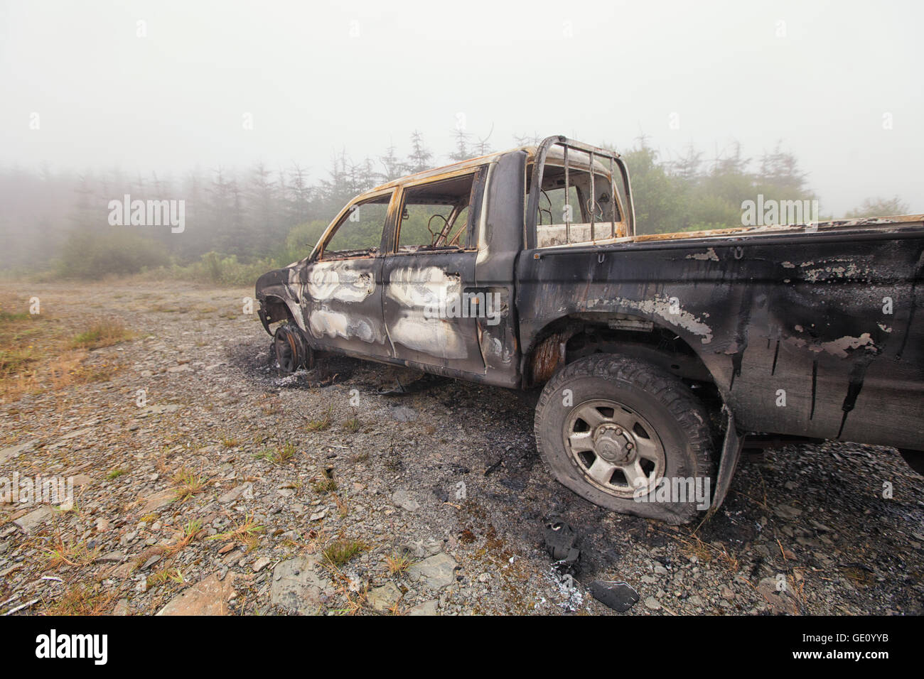Burnt out truck hi-res stock photography and images - Alamy