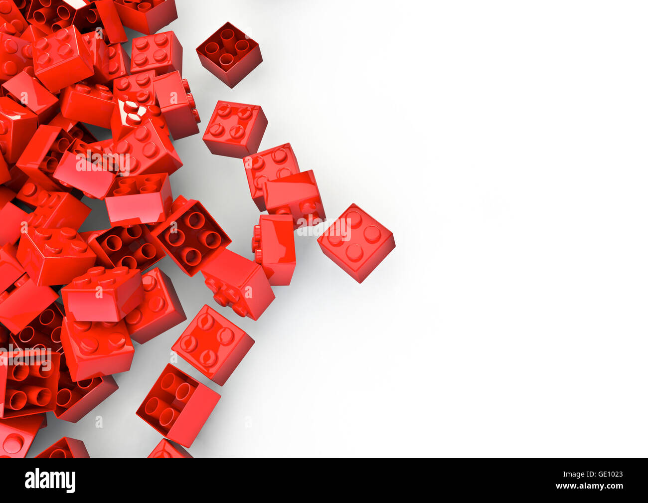 Toy building blocks / 3D render of plastic toy building blocks Stock ...