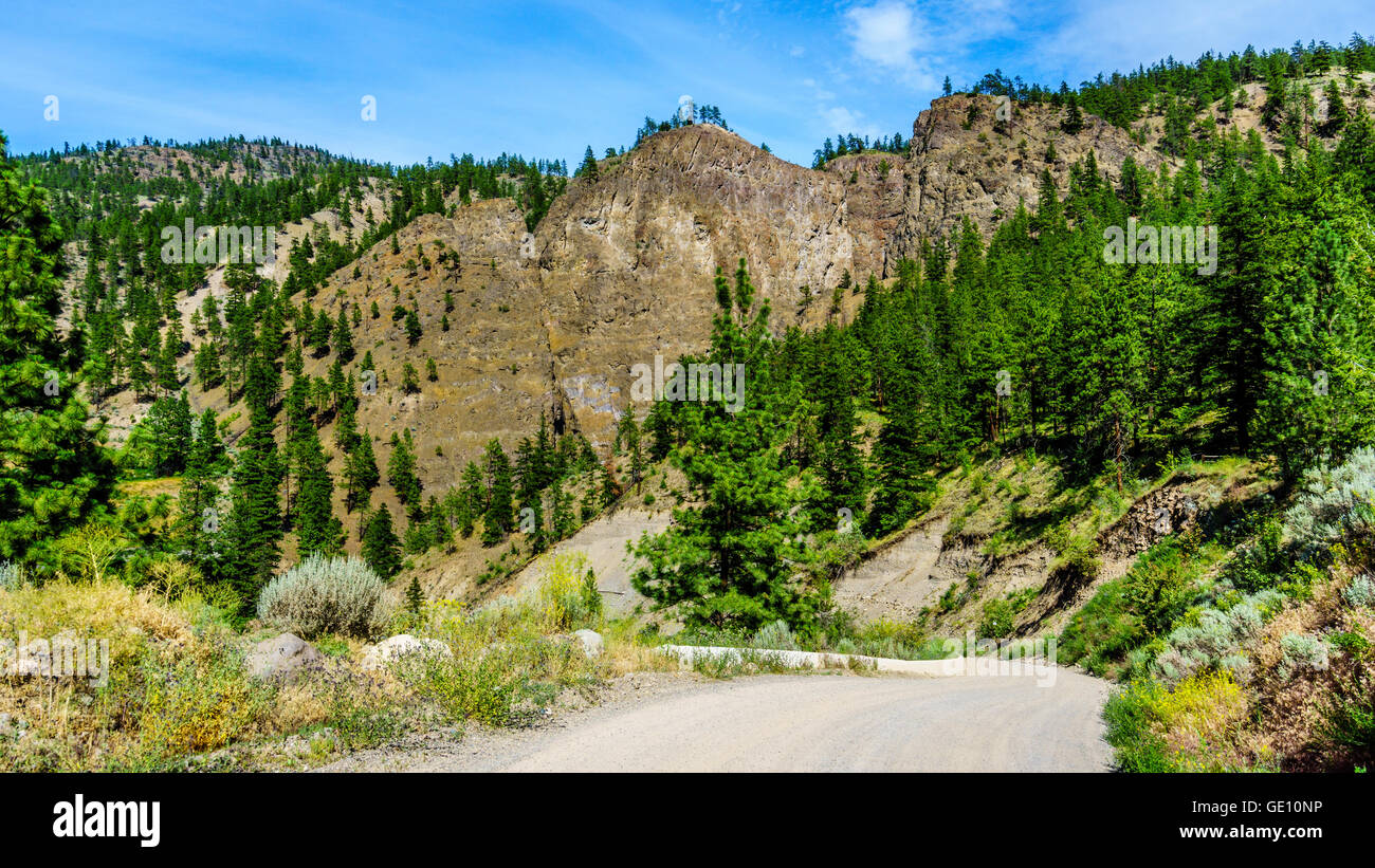 Nicomen Mountain viewed from Nicomen River Road along the Trans Canada ...