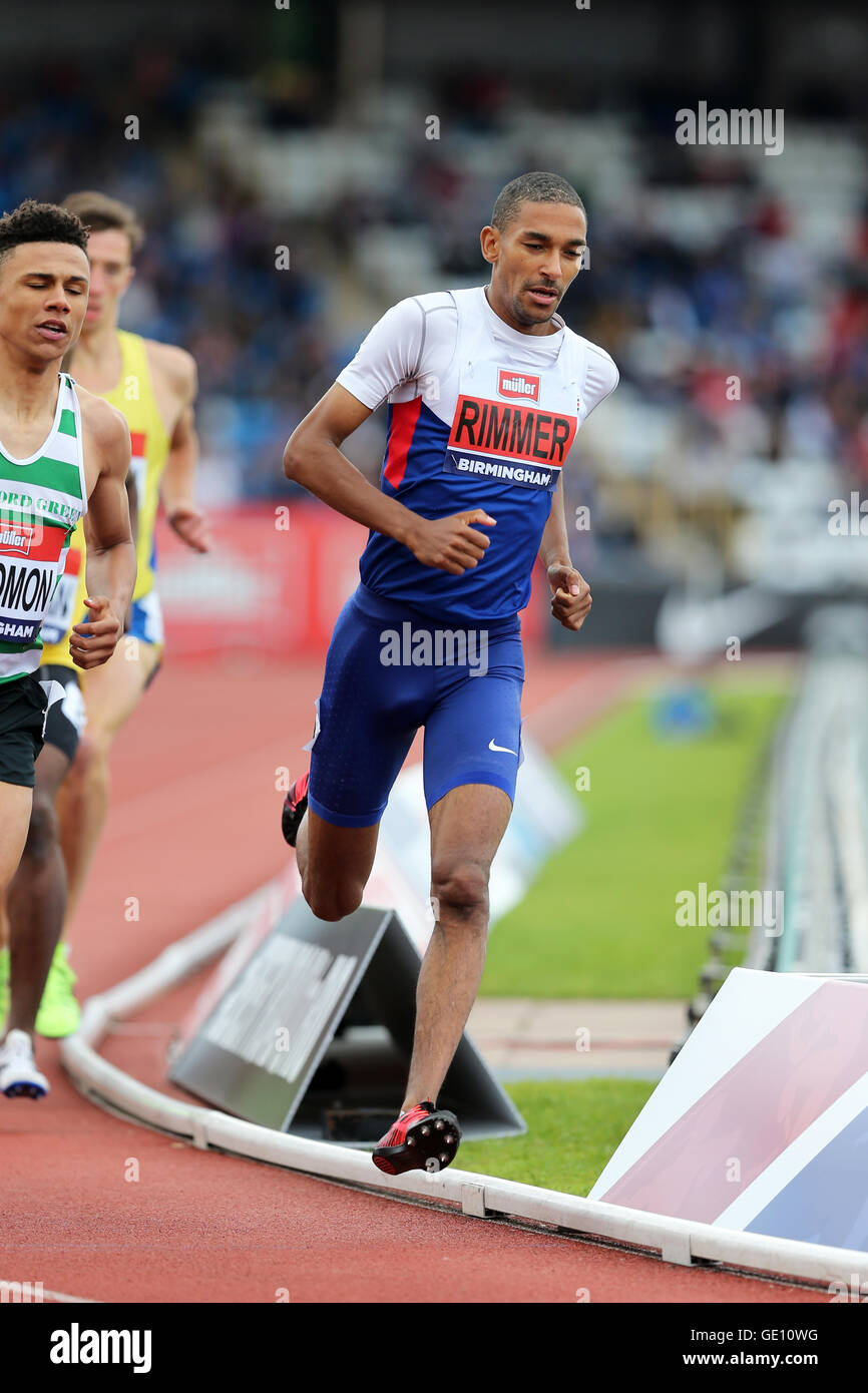 Michael RIMMER competing in the Men's 800m Heat 2; 2016 British ...