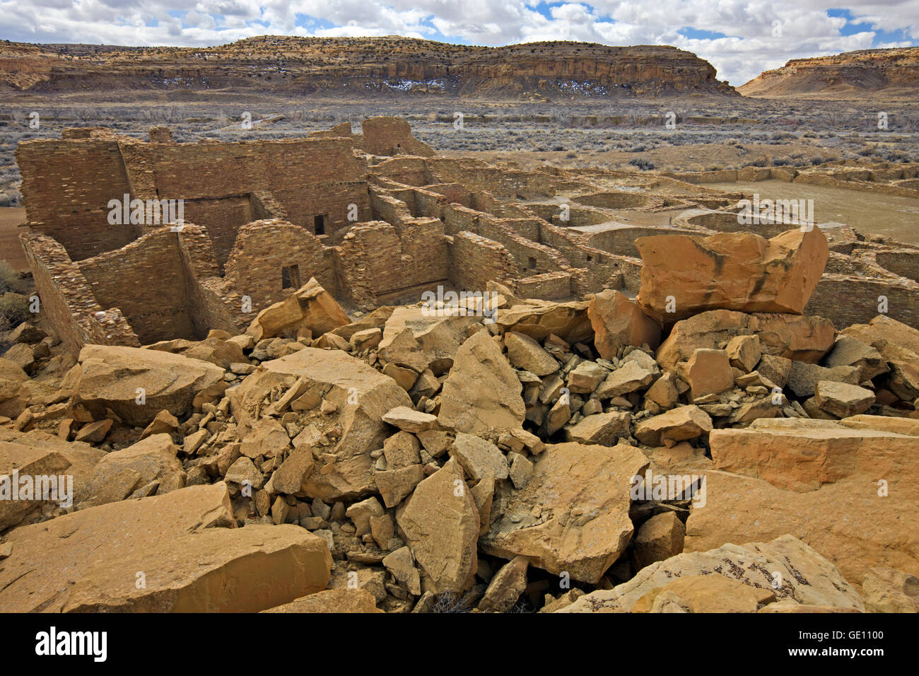 geography / travel, USA, New Mexico, Nageezi, Pueblo Bonito, Chaco ...