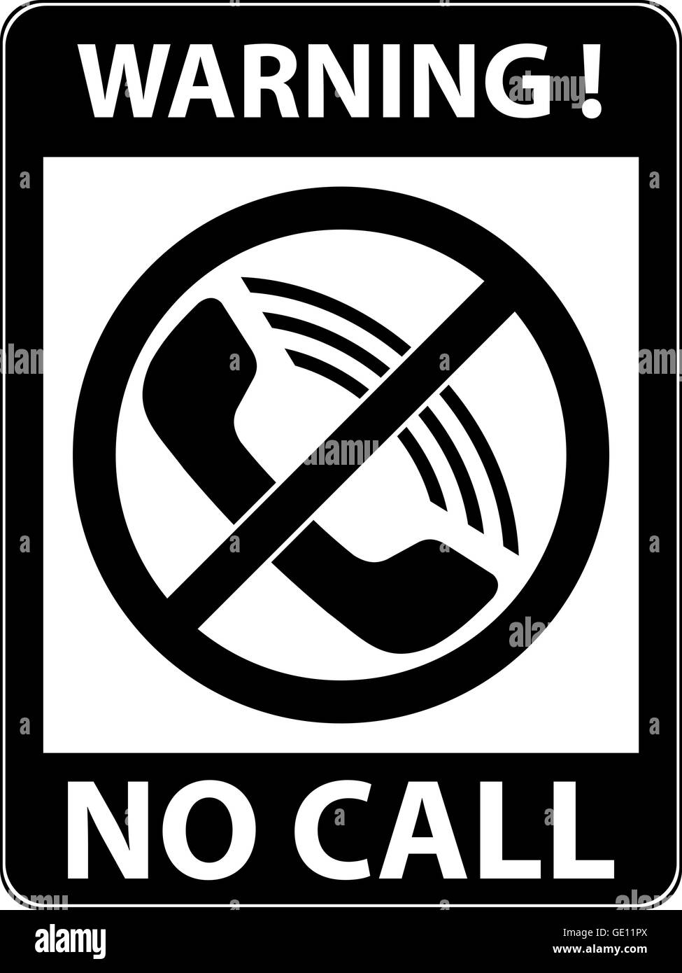 No phone, telephone prohibited symbol. Vector Stock Vector Image & Art ...