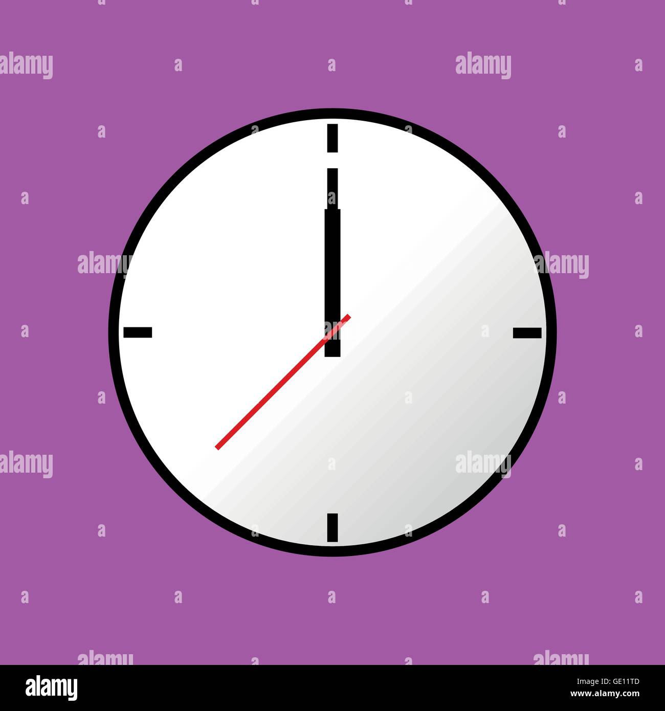 Clock icon, Vector illustration, flat design EPS10 Stock Vector Image ...